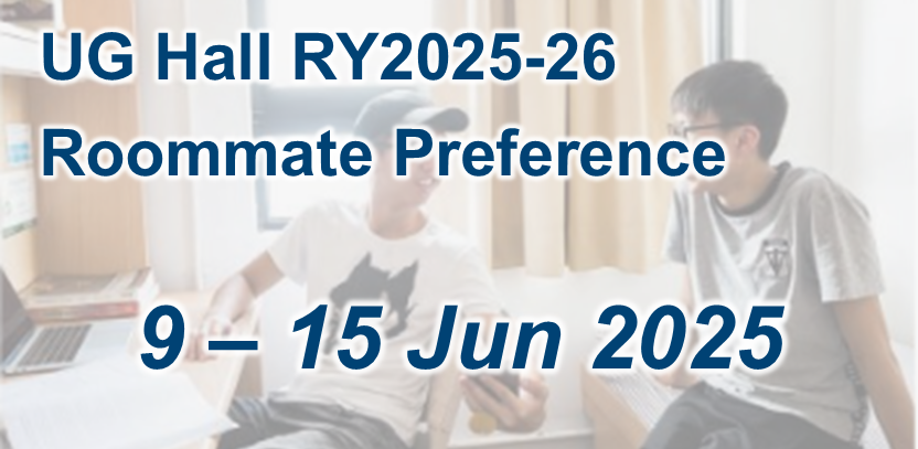 Roommate Preference for RY2025-26 (CUG) | Student Housing and Residential Life